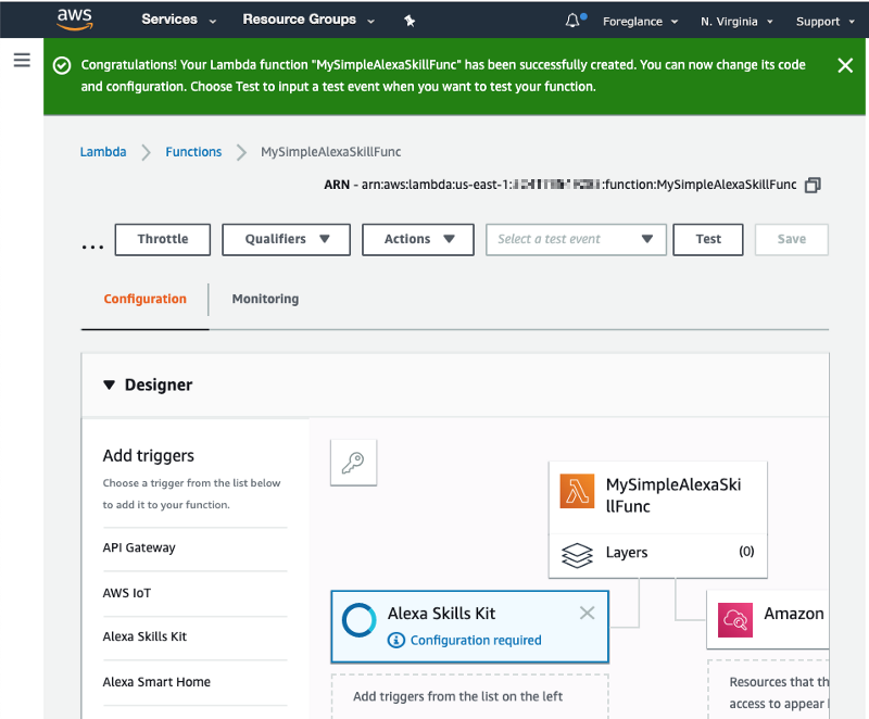 Create simple Amazon Alexa Skill with backend on Java