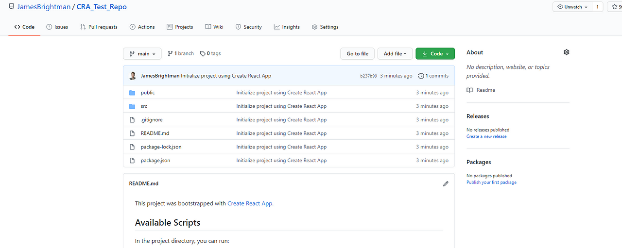 Tldr Deploying Create React App To Github Pages By James Brightman