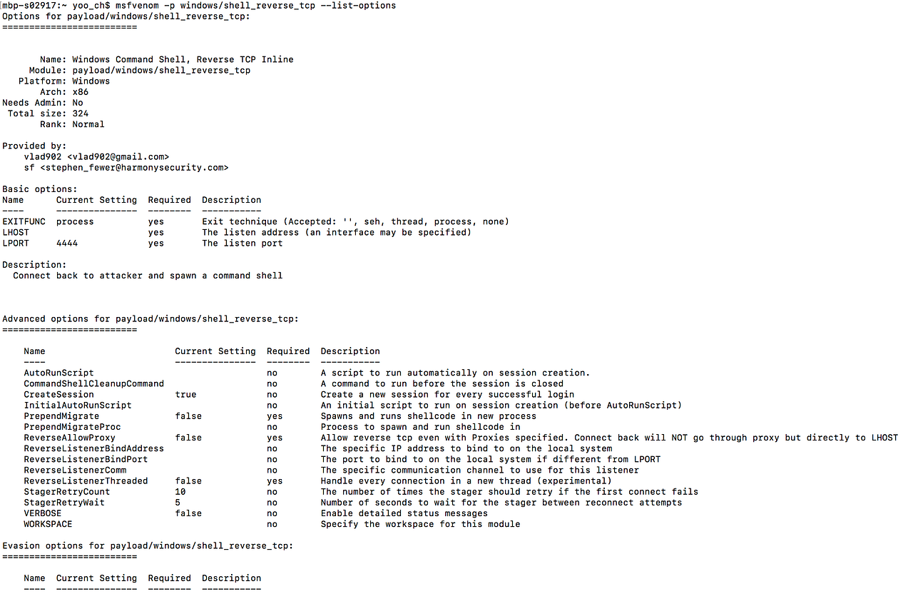 Offensive Msfvenom: From Generating Shellcode to Creating Trojans | by ...