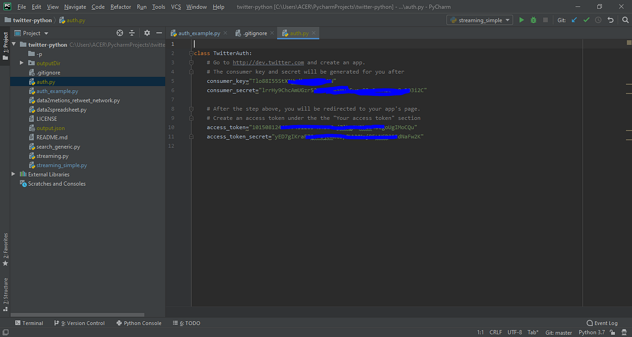 How to Crawling Data Twitter using Python in Pycharm | by Ashadi ...