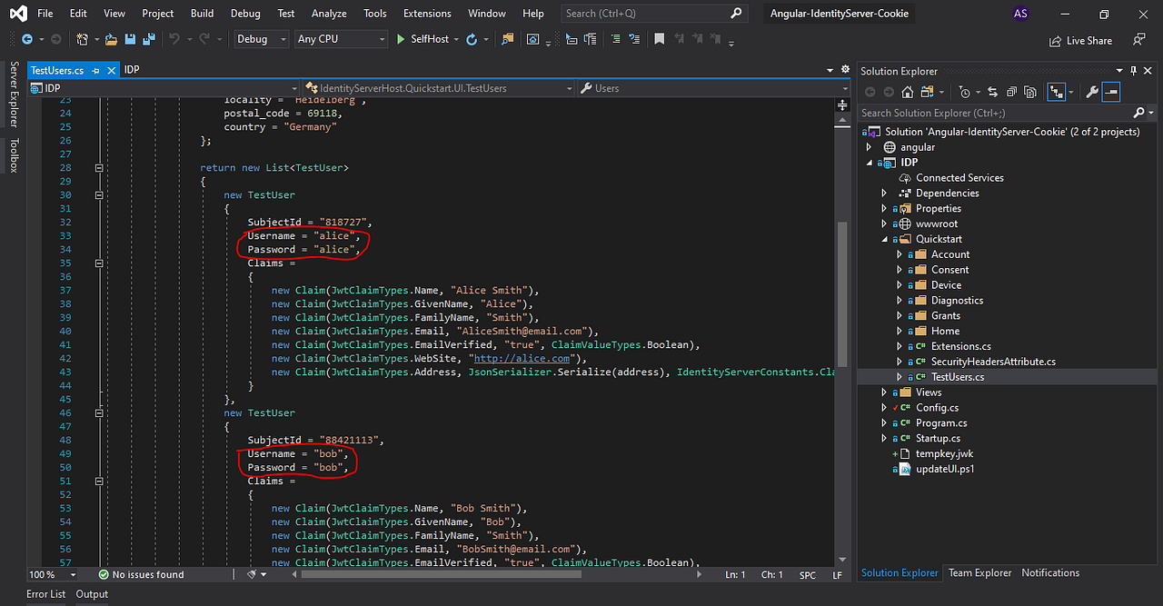 Angular 10 (SPA) | identityServer4 | cookies storage | angular auth ...