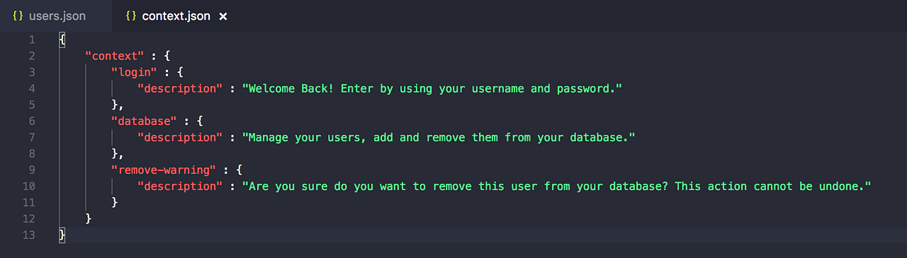 Outlining a JSON structure to centralize data for your Design System