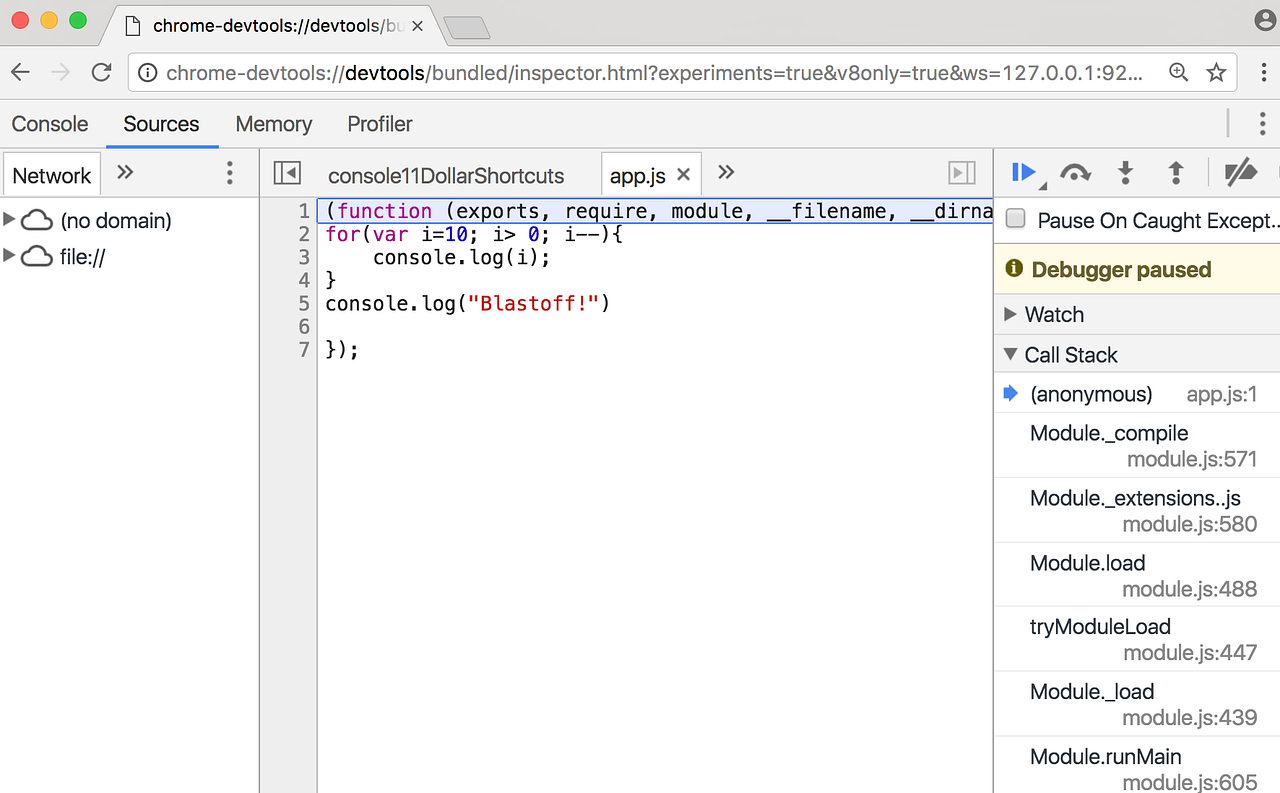 Debug Node Js In Browser With Real Chrome Developer Tools