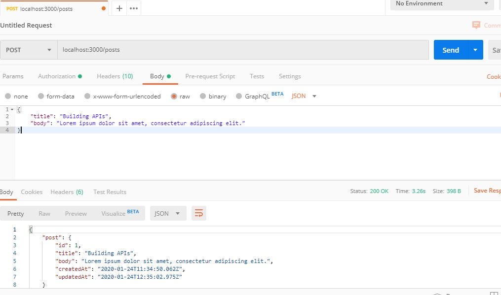 Create A Restful Nodejs Api With Express Postgres And Sequelize By