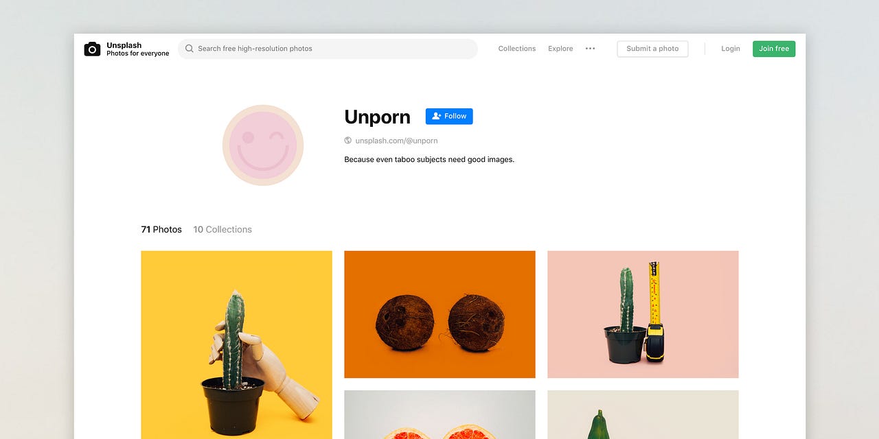 Introducing Unporn: Safe images for sexual subjects.