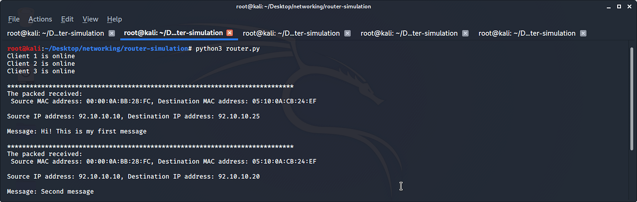 Creating a simple router simulation using Python and sockets | by Nimish Mishra | The Startup ...