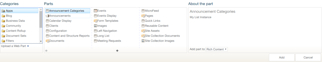 Overview about SharePoint Web Parts - NIFTIT SharePoint Blog - Medium