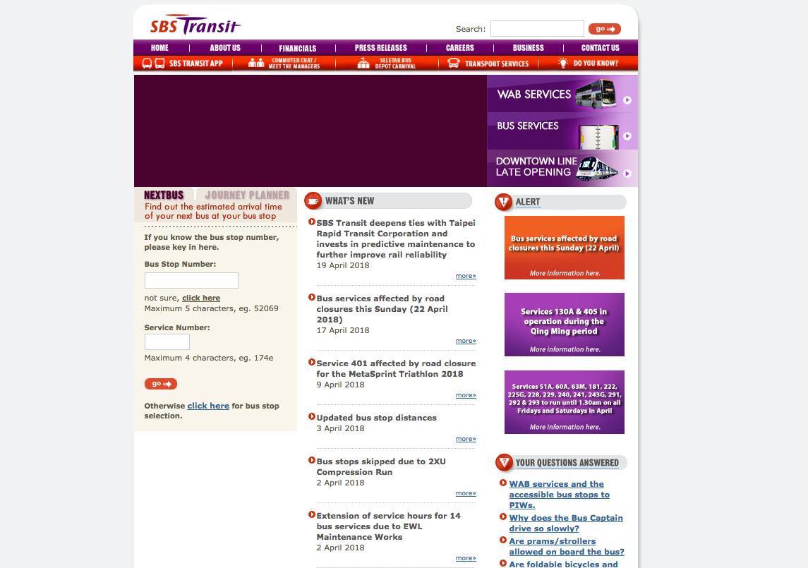 UX Lessons in Revamping the SBS Transit Website | by Boyang C. | UX Planet