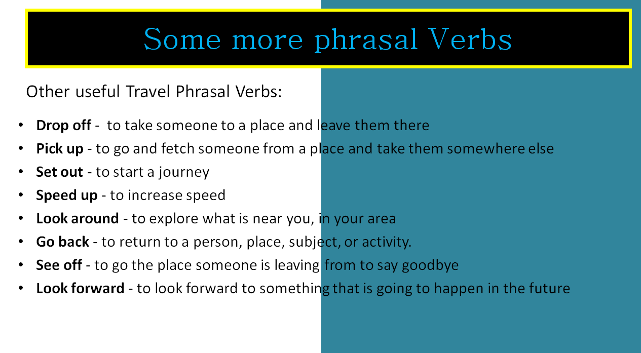 Phrasal Verbs about Travel. Phrasal verbs are verbs that are… | by ...