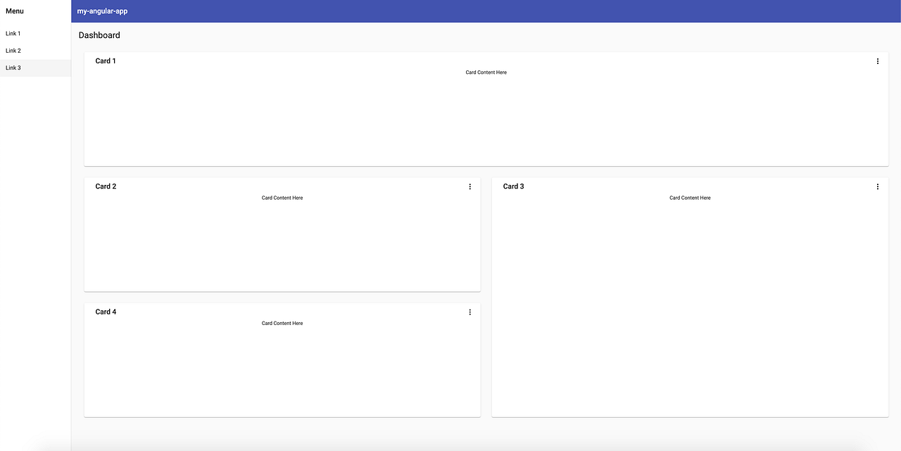 Create an Angular App with a Side-Navigation and a Dashboard in 5 ...
