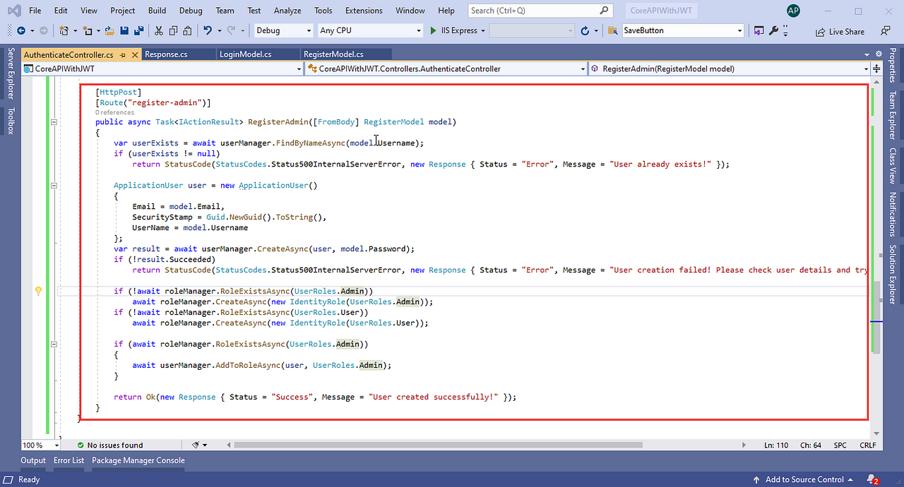 Aspnet Core 21 Jwt Authentication Tutorial With Example Api Bearer Images