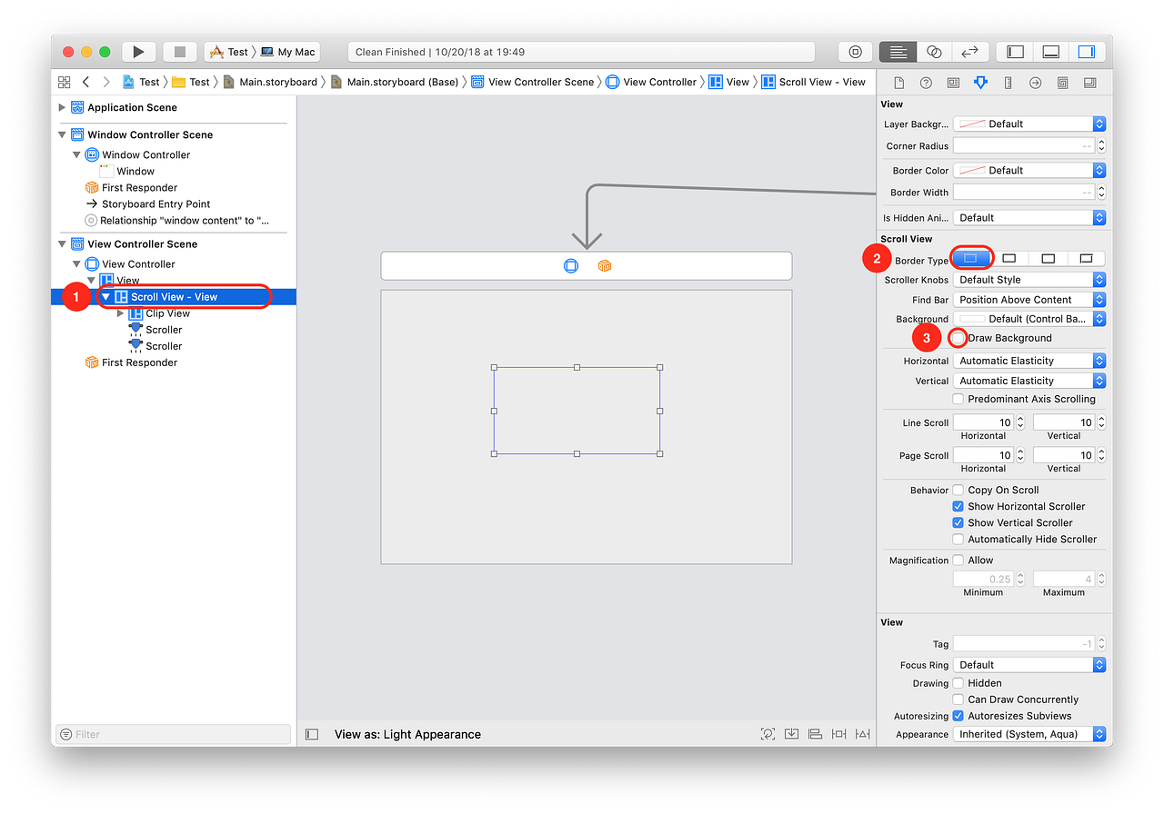 Swift tutorial: How to configure a NSScrollView with horizontal direction using AutoLayout in ...