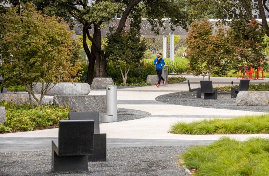 Dallas turns an empty industrial lot into downtown green space | by ...
