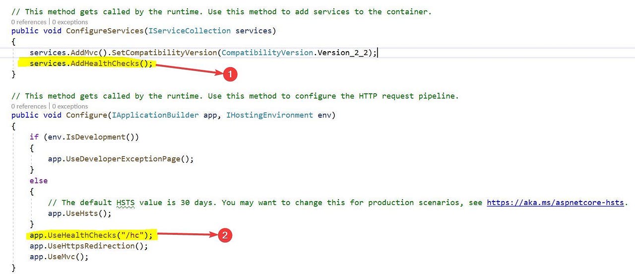 How to implement Health Checks API in Microservices application with .NET Core 2.2? | by Thanh ...
