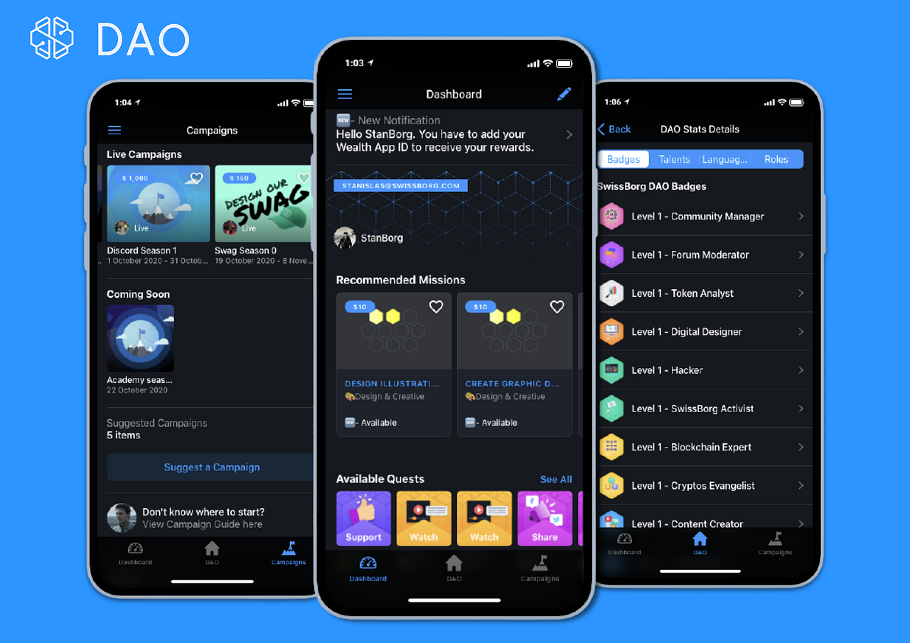 SwissBorg DAO Framework. A short guide on hThe new DAO app is… | by ...