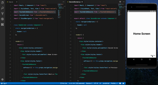Debouncing ‘touch Events In React Native — Prevent Navigating Twice Or More Times When Button
