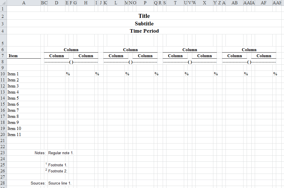 TableMaker for Microsoft Excel: A Macro for Publication-Quality Tables ...