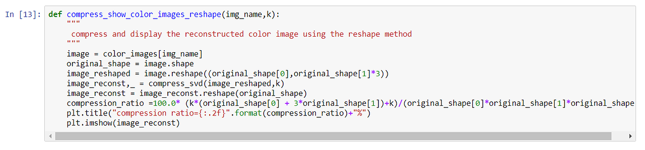 Jupyter, python, Image compression and svd — An interactive exploration | by Ramesh Putalapattu ...