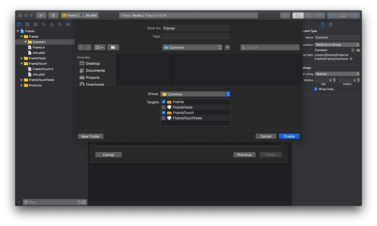 Setting up an Xcode project to develop Cocoa and Cocoa Touch frameworks* sharing common code ...