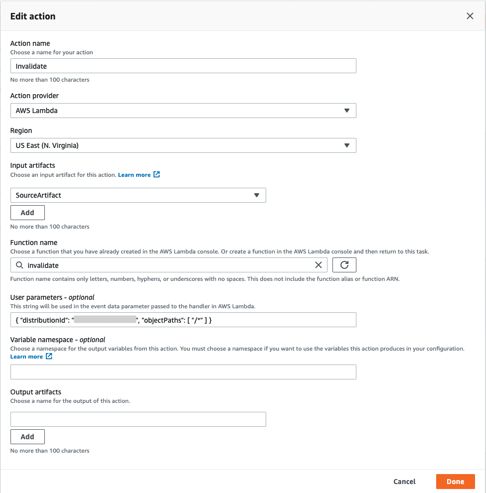 AWS: Creating a CloudFront Invalidation in CodePipeline using Lambda Actions | by Jacob Unna ...