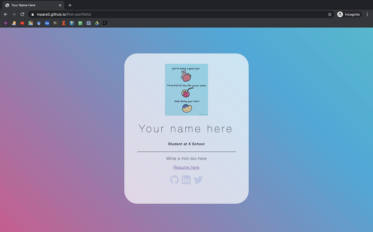 How to make your first portfolio hosted on Github Pages👩‍💻👨‍💻 | by ...