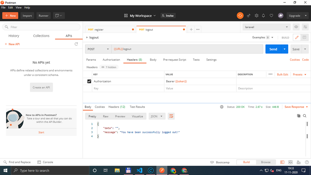 Laravel Api Authentication Passport Auth By Bhargav Raviya Raj