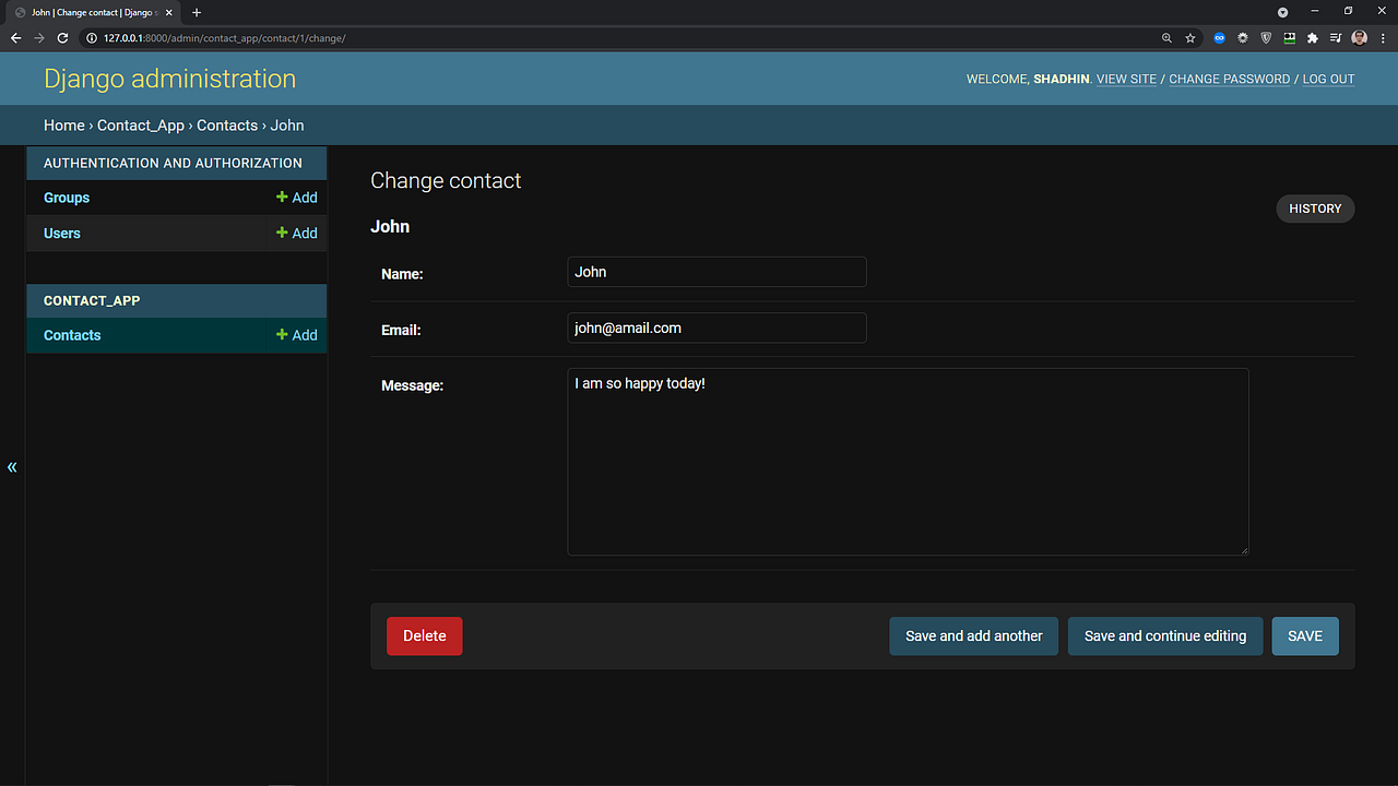 How to Create a Contact Page for Your Django Website | by Fahadul ...
