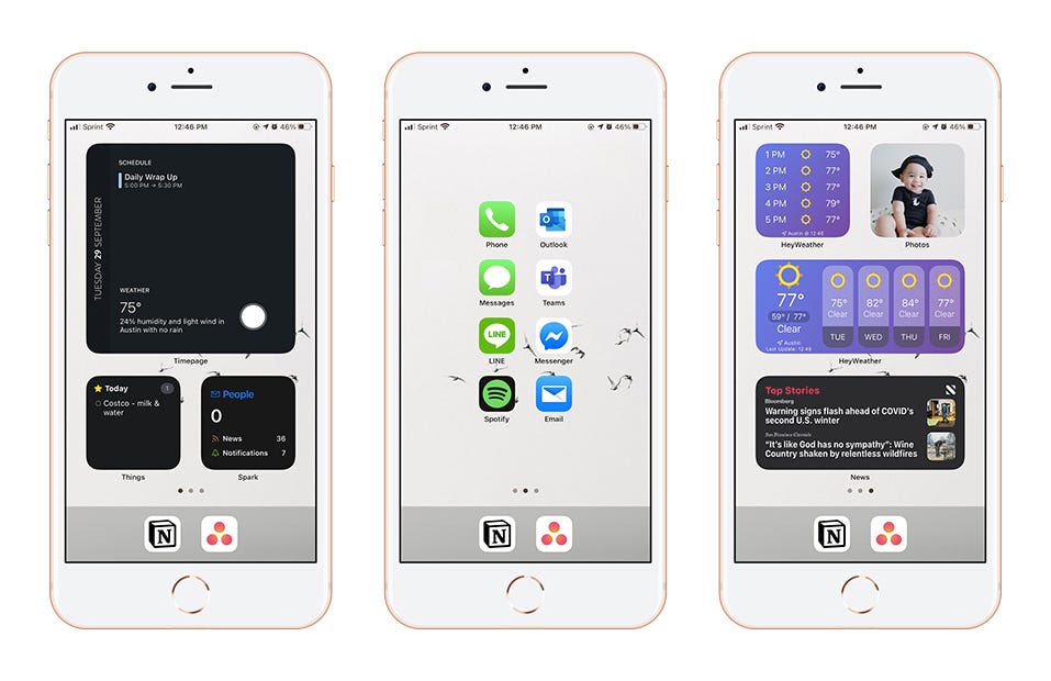 iOS 14 Home screen Setup — Productivity + Minimalism edition | by ... iOS 14 Home screen Setup — Productivity + Minimalism edition | by ...