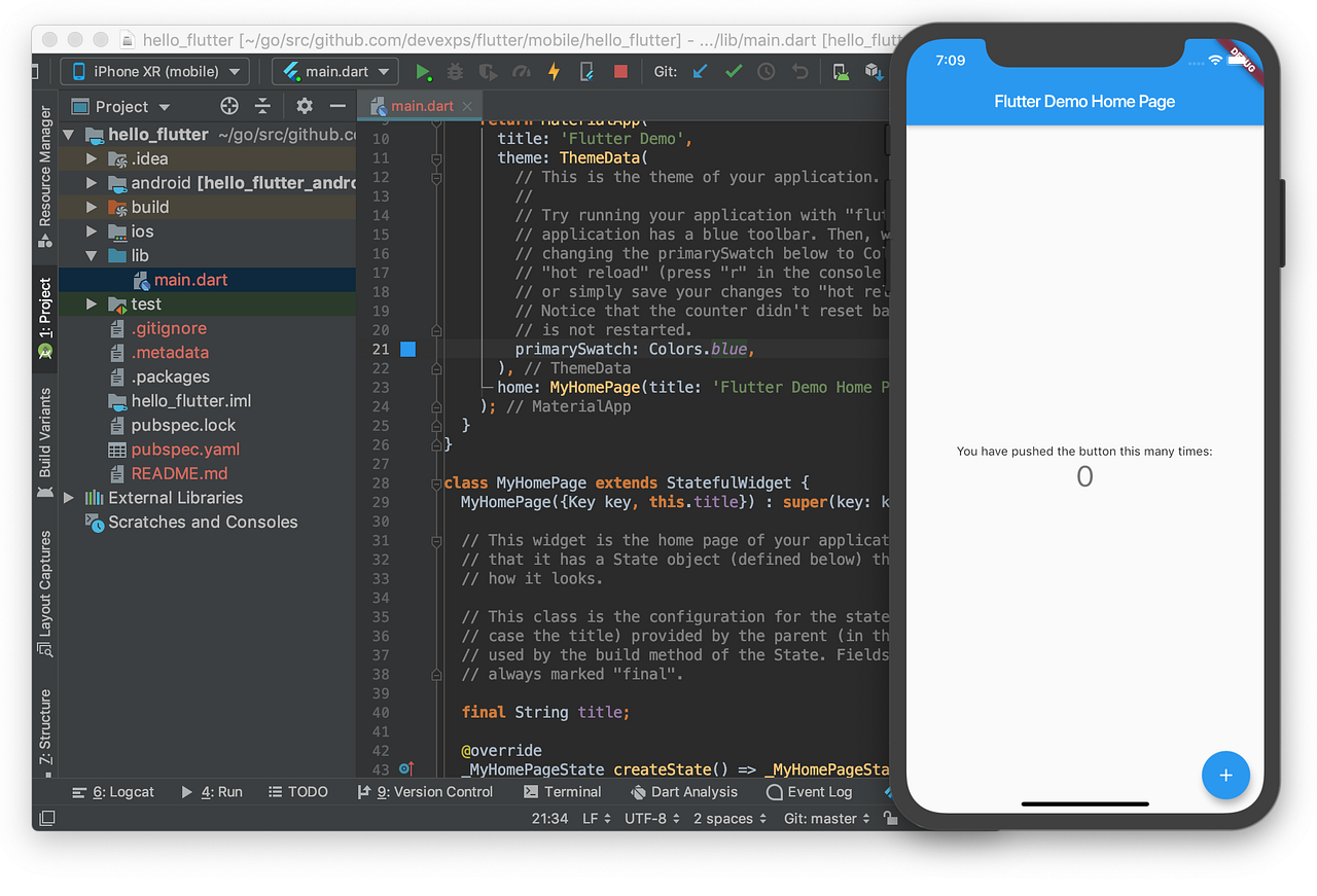 First App And Basic Structure In Flutter By Devexps Medium