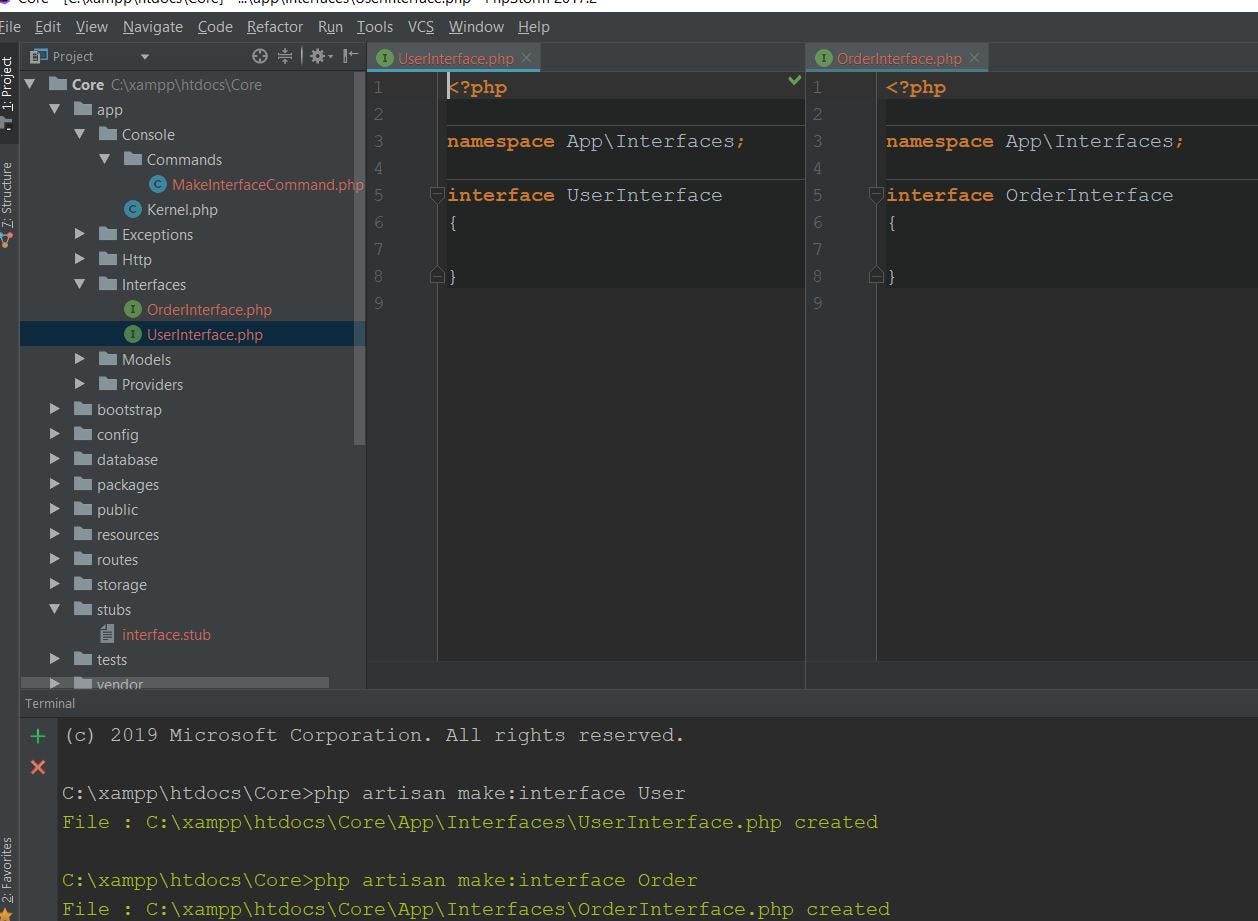 Laravel Custom File Stubs. Create your own starter template file… | by Nikesh Bahadur Adhikari ...