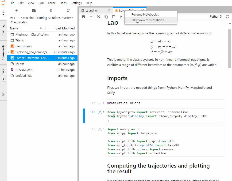 Jupyter lab shortcuts - liovermont