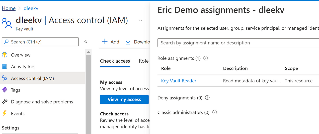 Part 1 Understanding Access To Azure Key Vault Secrets With Role Based Access Control Rbac