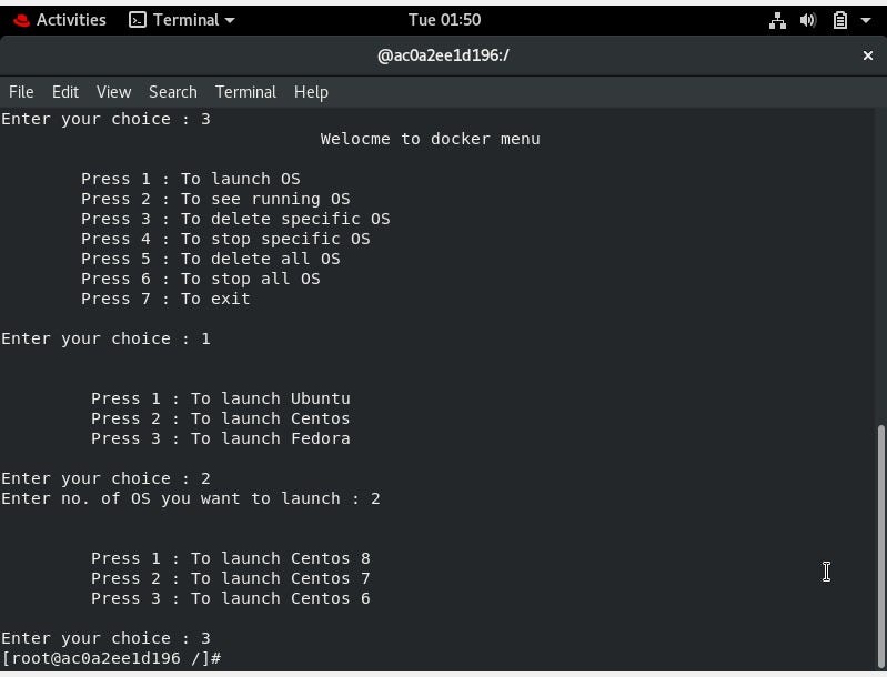 Creating A Menu Based Program Using Python Integrating All The