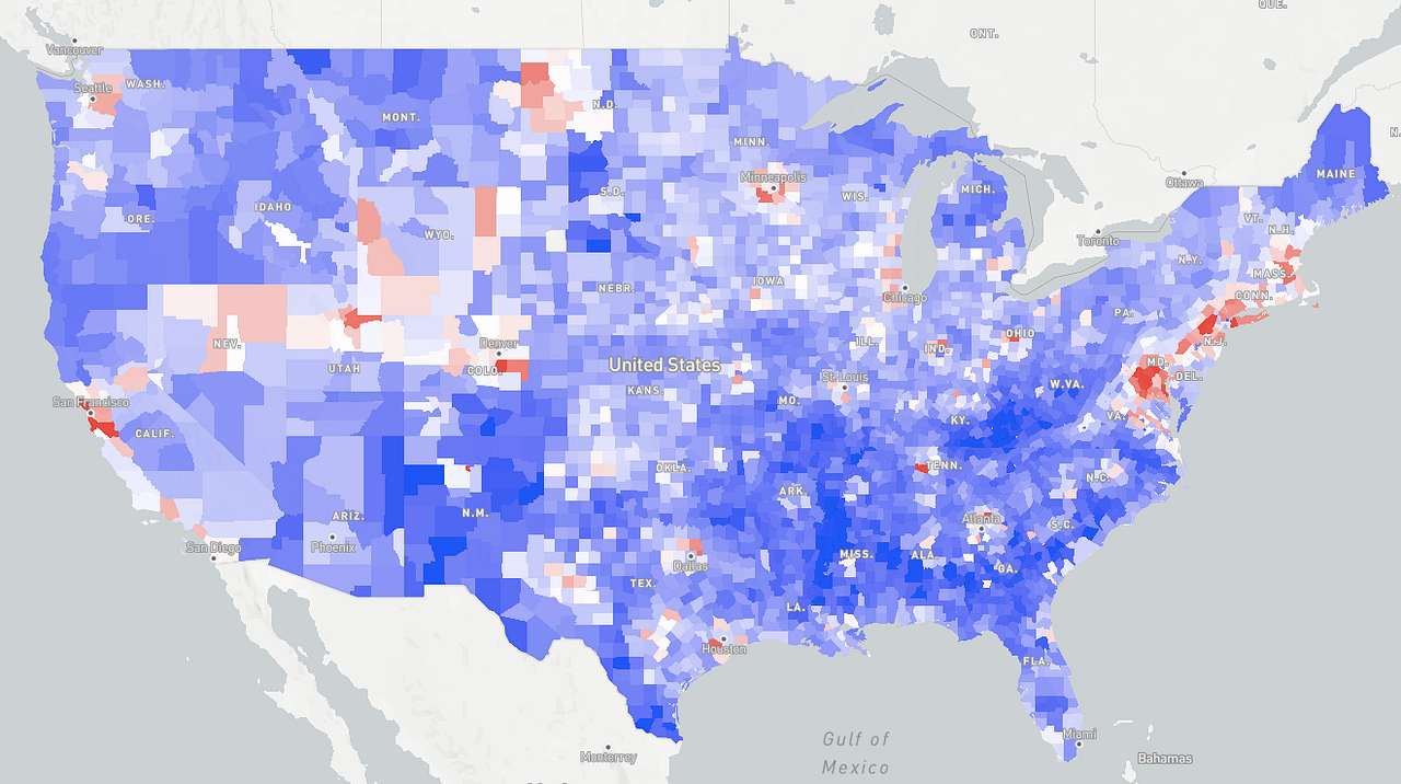 Dots vs. polygons: How I choose the right visualization | by Mapbox | maps for developers