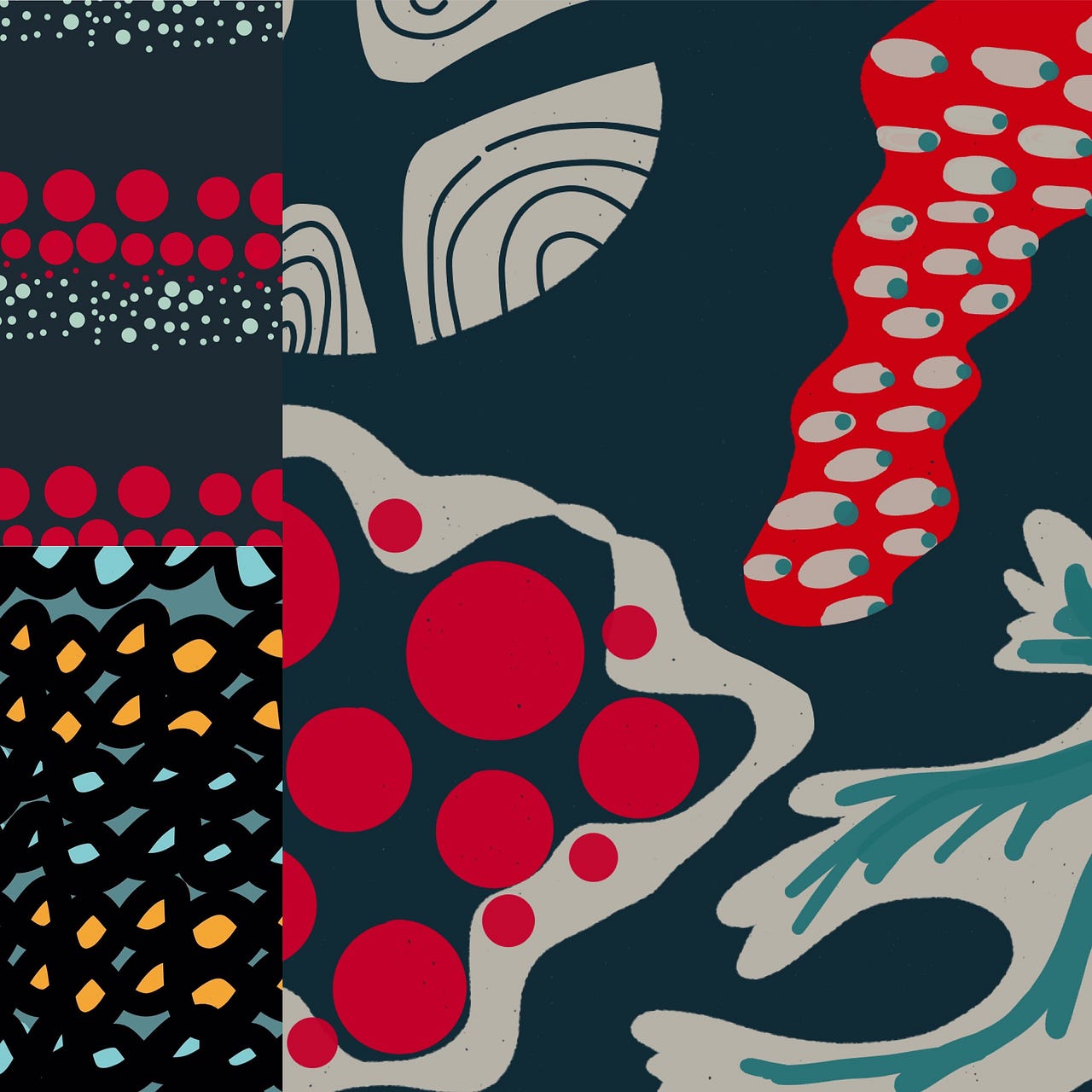 100 Days of Caribbean Patterns. I recently completed drawing 100 days ...