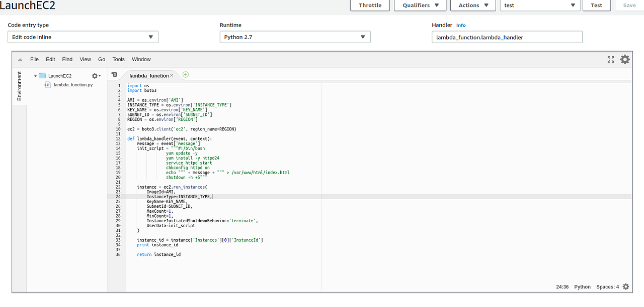 AWS Lambda — Launch EC2 Instances - AppGambit - Medium