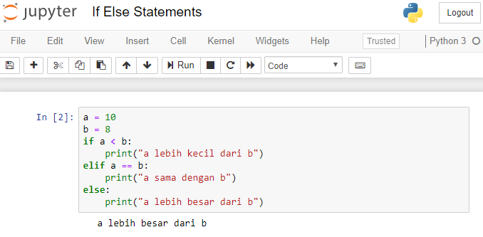 Mengenal Python #2 — If and Else Statements | by Resti | Medium