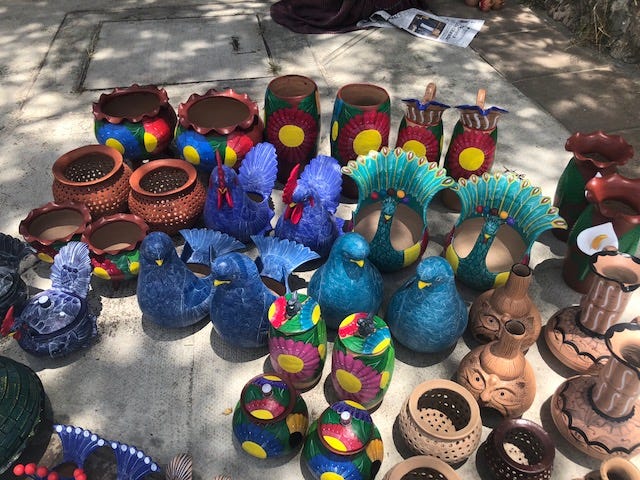 PURCHASING AUTHENTIC MEXICAN POTTERY IN THE TOWN OF AMANTENANGO DEL ...
