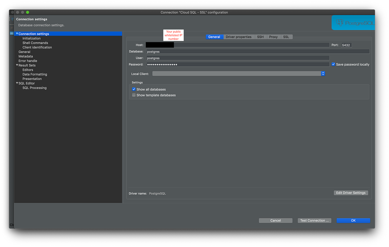 Connecting Dbeaver To Cloud Sql I Like To Manage My Data And Databases 9906