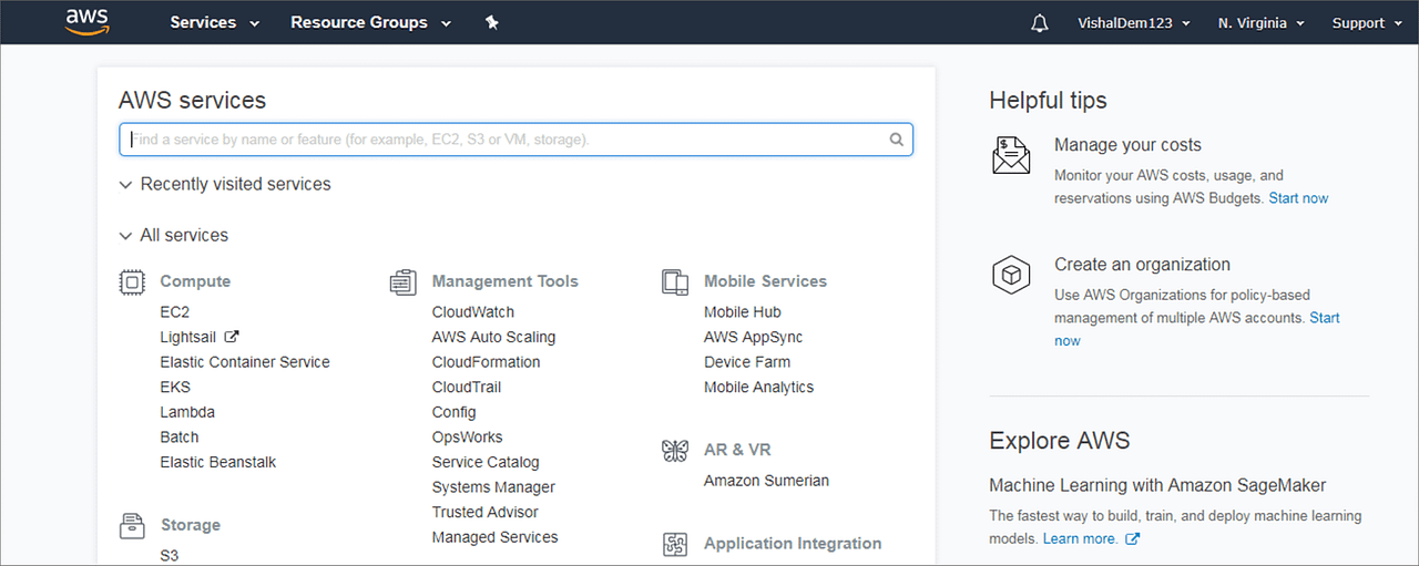 AWS Management Console - AWS Console Interface | by Vishal Padghan ...
