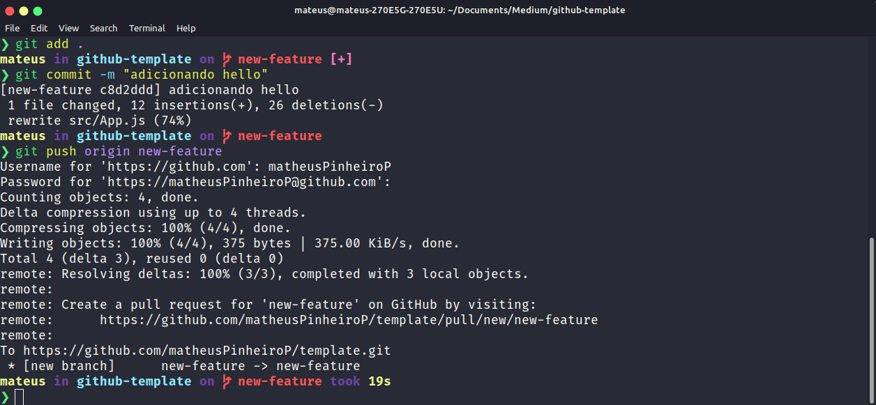 Criando um template para Pull-Request nos projetos | by Mateus | Medium