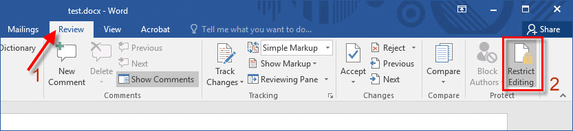 How to Set and Remove Restrict Editing in Word 2016 Document | by Jolie ...