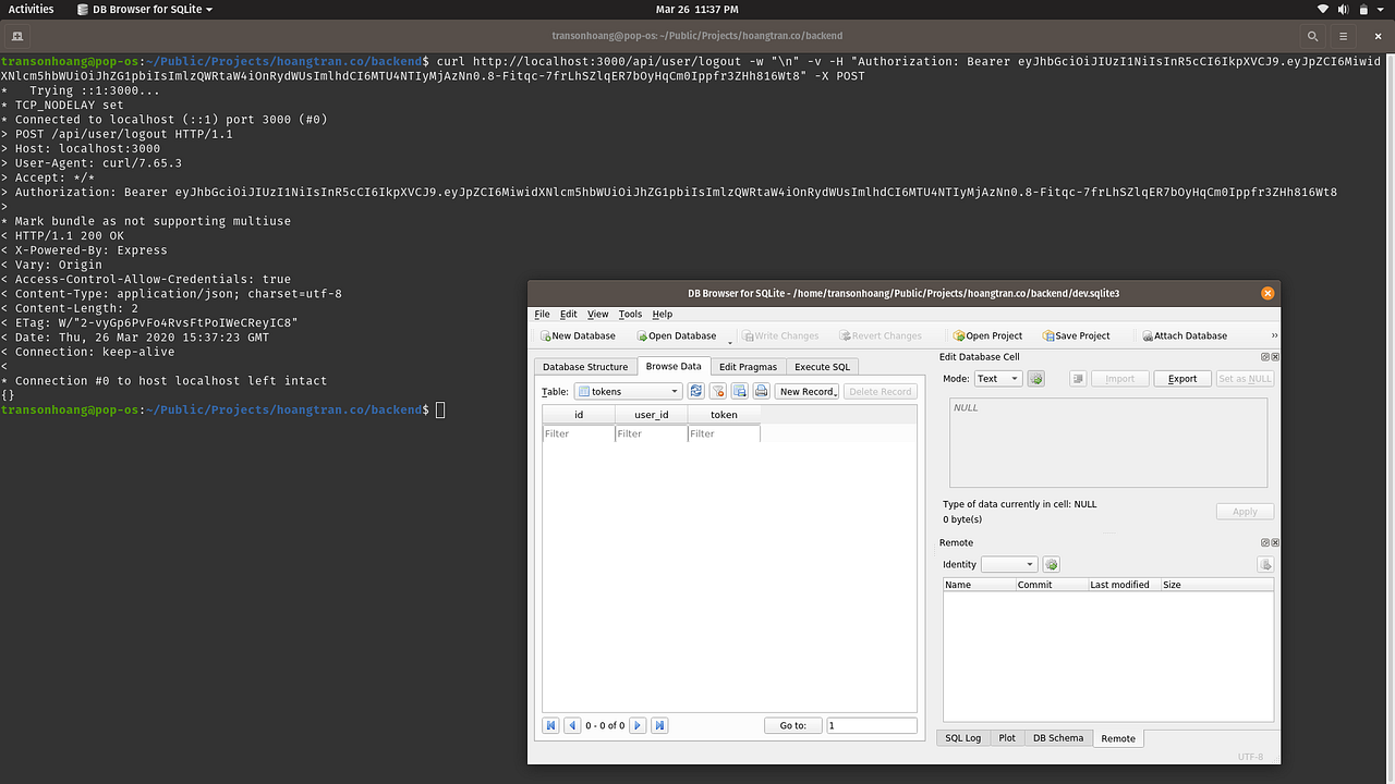 Tutorial for Authentication and Authorization in a Node Application | by TRAN SON HOANG | Level ...