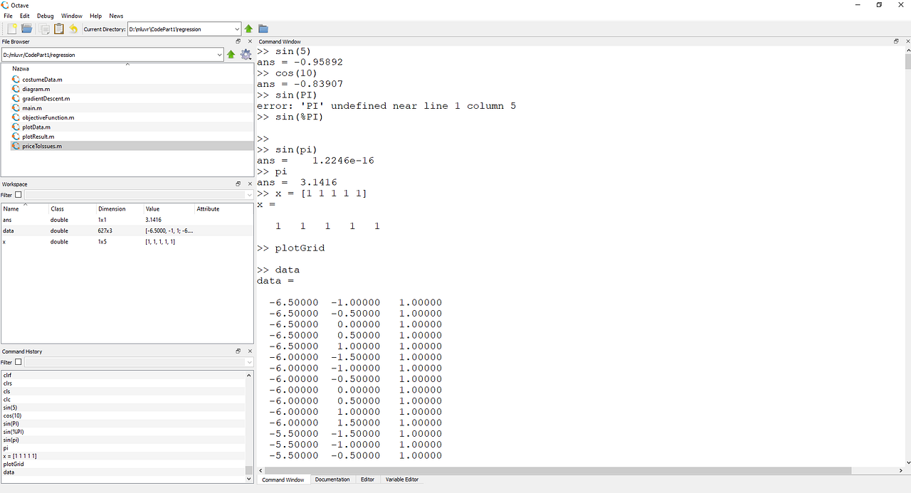 Octave — Scientific Programming Language Crash Course | by Ł. Gebel ...
