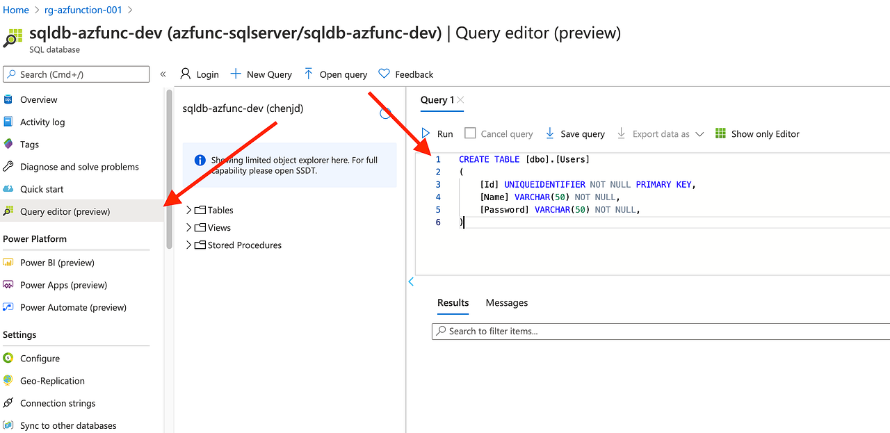 Using Vs Code To Build An Azure Function And Sql Database App With Net Core On Azure Cloud By