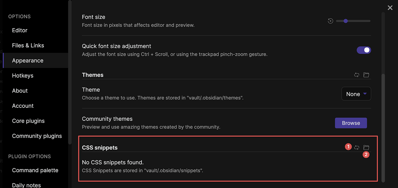【Obsidian 使用教學】基礎篇 03 — 認識「主題」與 CSS 客製化設定 | by 朱騏 | PM的生產力工具箱 | Medium