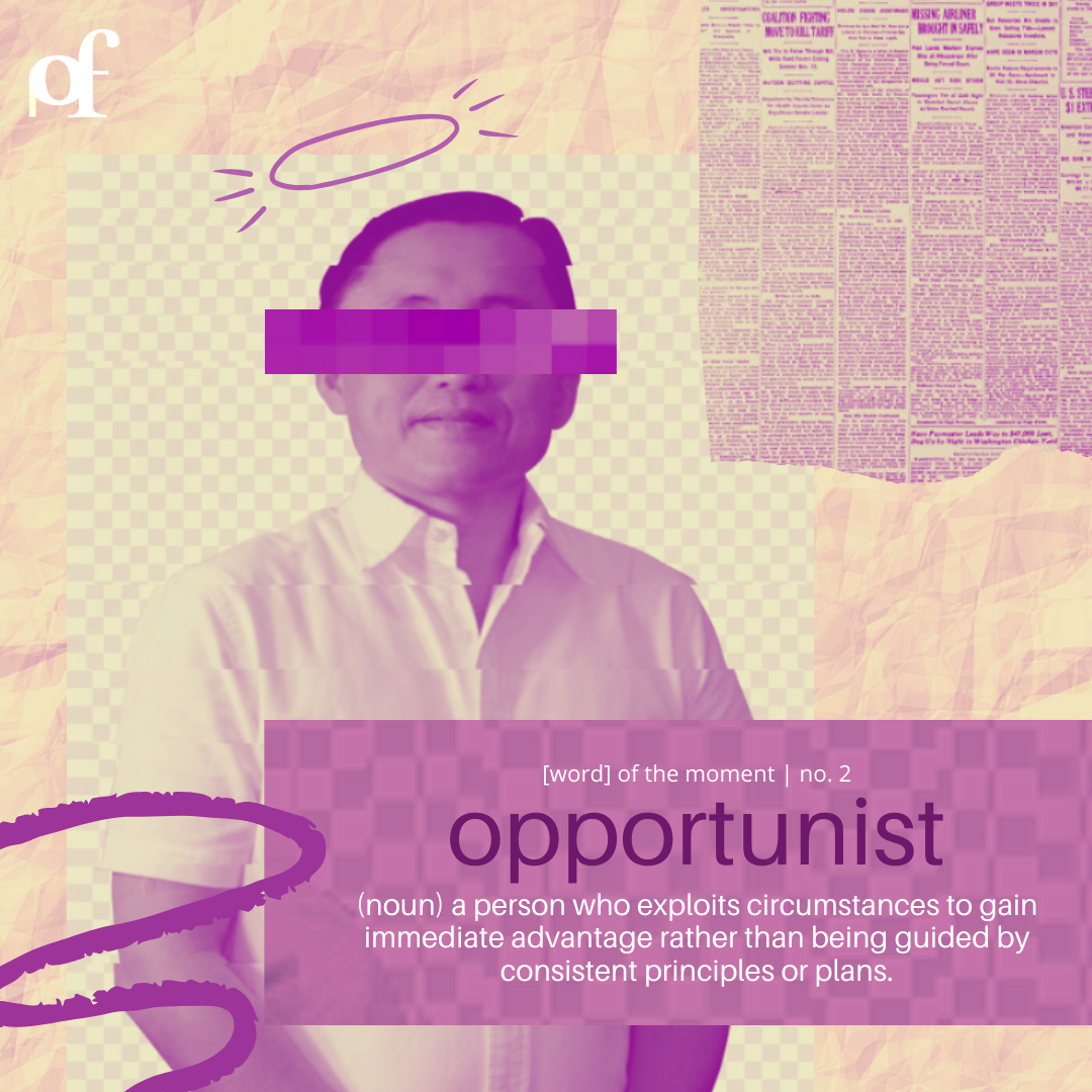 The Opportunist. Written by Lance Bersamina and Chiara… | by OFTP | Of ...