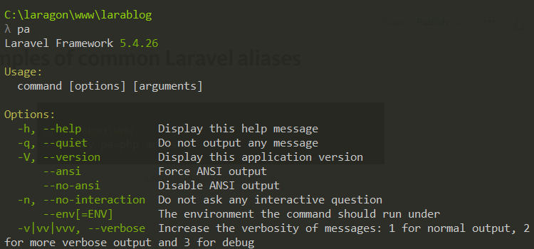 Laravel Console Aliases On Windows By David Ngugi Medium
