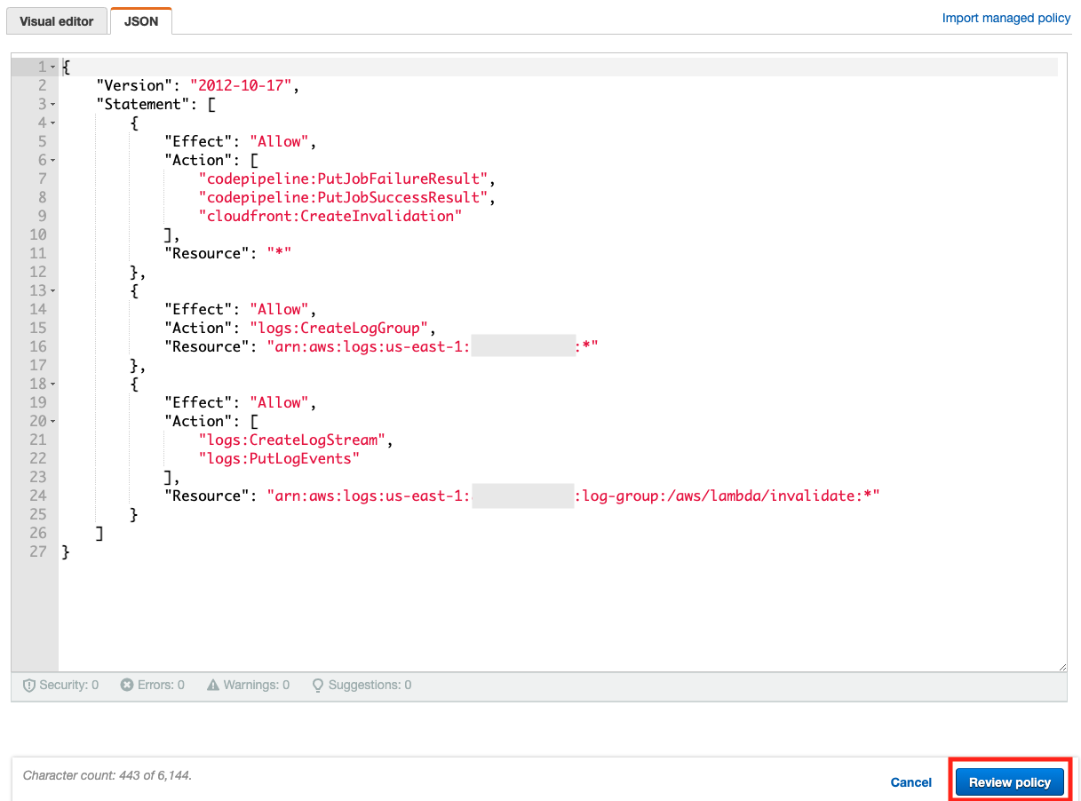 AWS: Creating a CloudFront Invalidation in CodePipeline using Lambda Actions | by Jacob Unna ...
