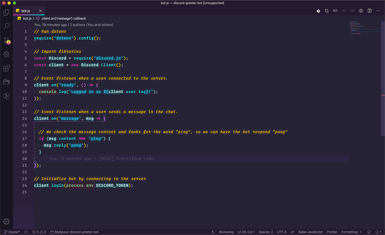 👨🏻‍💻 V2 Tutorial Creating Your First Discord Bot — Part 1 By Renemari Padillo Davao Js Medium